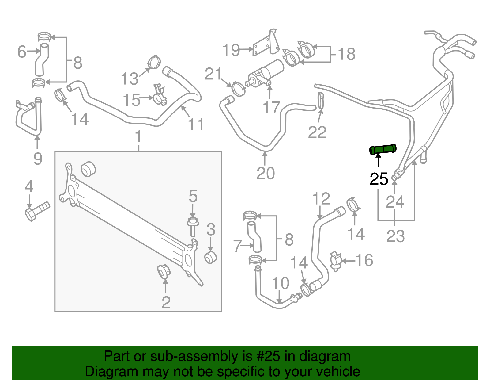 7L6-121-118 - Hose Assembly Union 2009-2010 Volkswagen Touareg ...