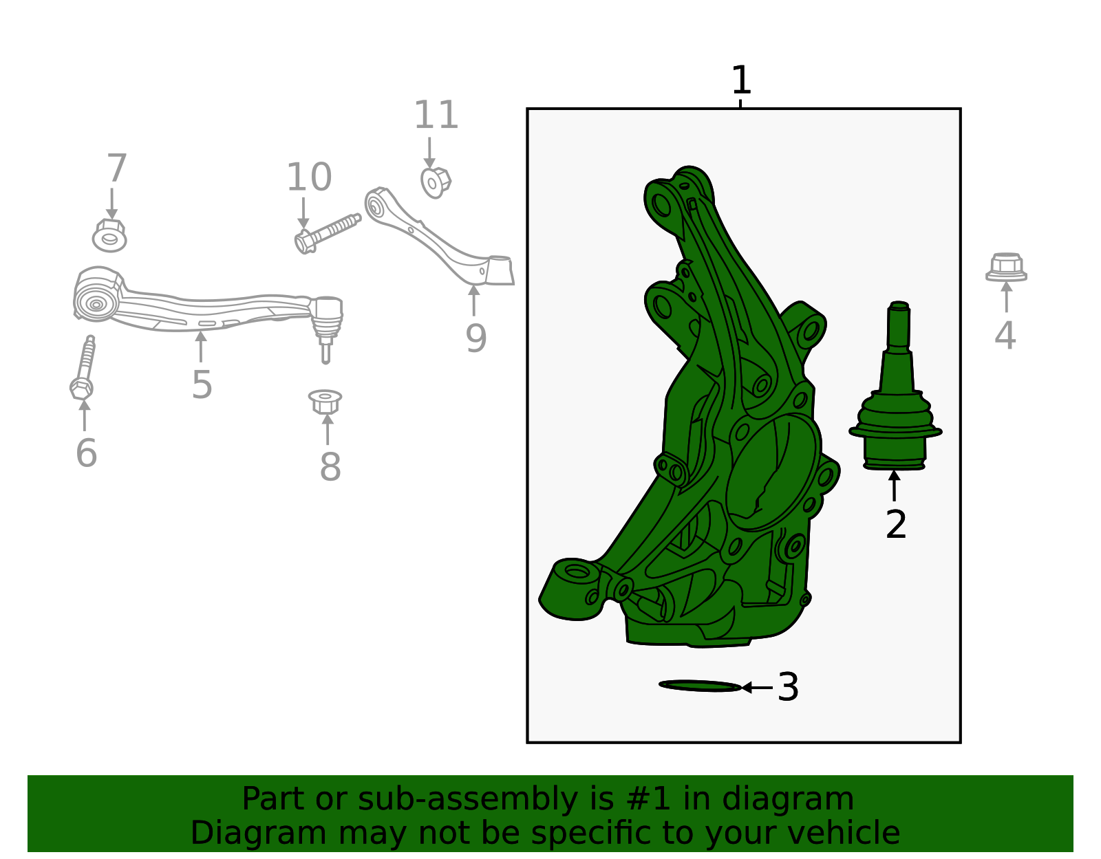 OEM Ford Knuckle For 2020-2025 Ford - Part No. LB5Z-3K186-B | Karl ...