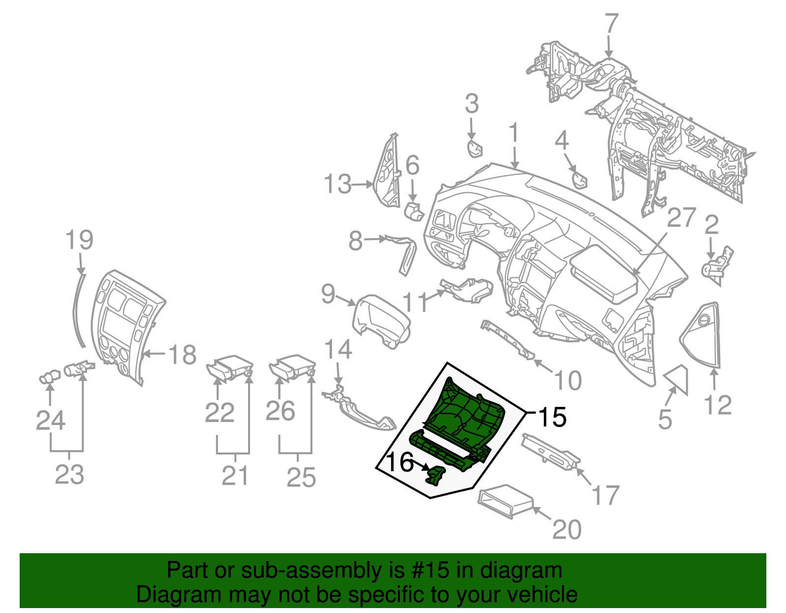 84750-2E500-LM - Lower Cover - 2005 Hyundai Tucson | World OEM Parts ...