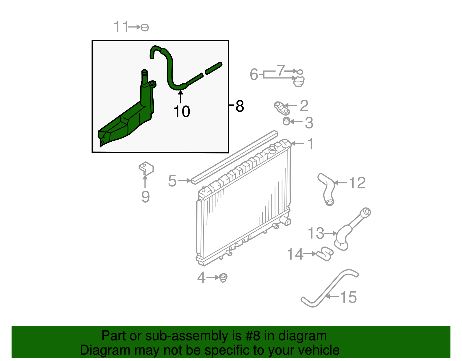 21710-4W00A - Reservoir Assembly - 2001-2004 Nissan Pathfinder ...