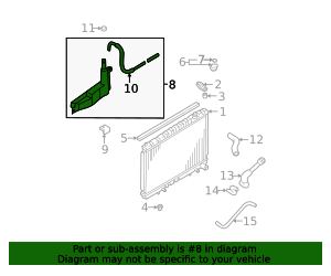 2001-2004 Nissan Pathfinder Reservoir Assembly 21710-4W00A | Nissan ...