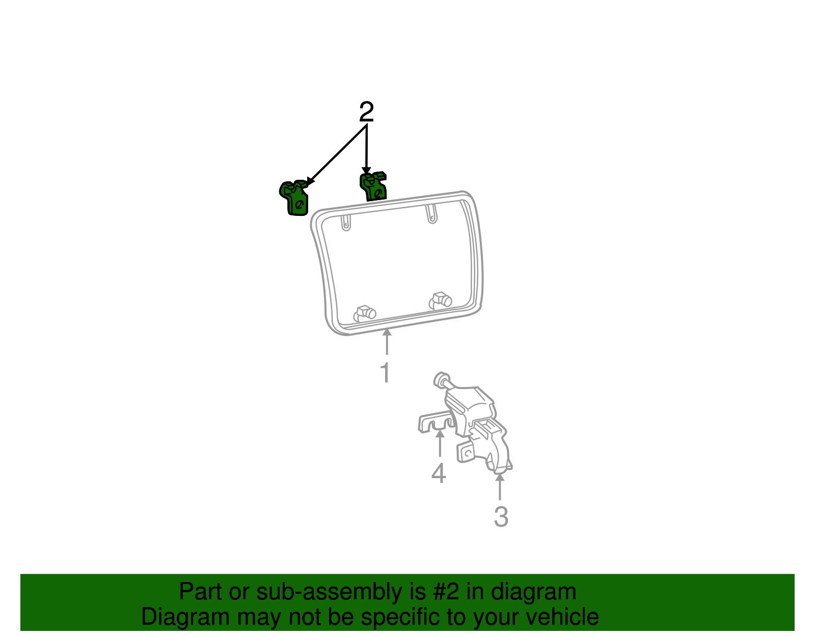 1992-2014 Ford | Door Hinge | F2UZ-15262B00-D | Walls' Ford Parts