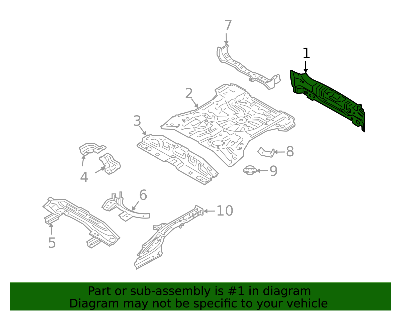 2015 Hyundai Tucson Rear Body Panel 65910-2S001 | OEM Parts Online