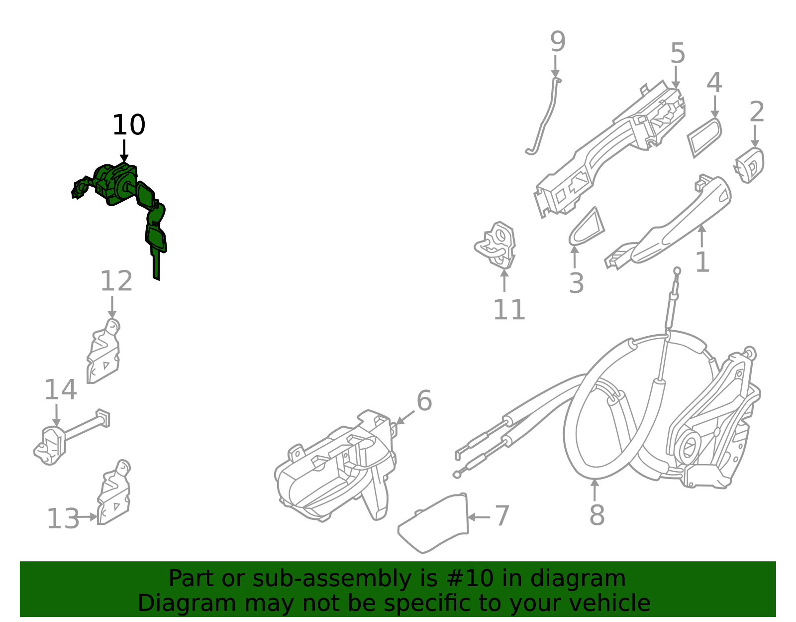 2021-2025 Nissan Lock Cylinder H0601-6RA0B | OEM Parts Online