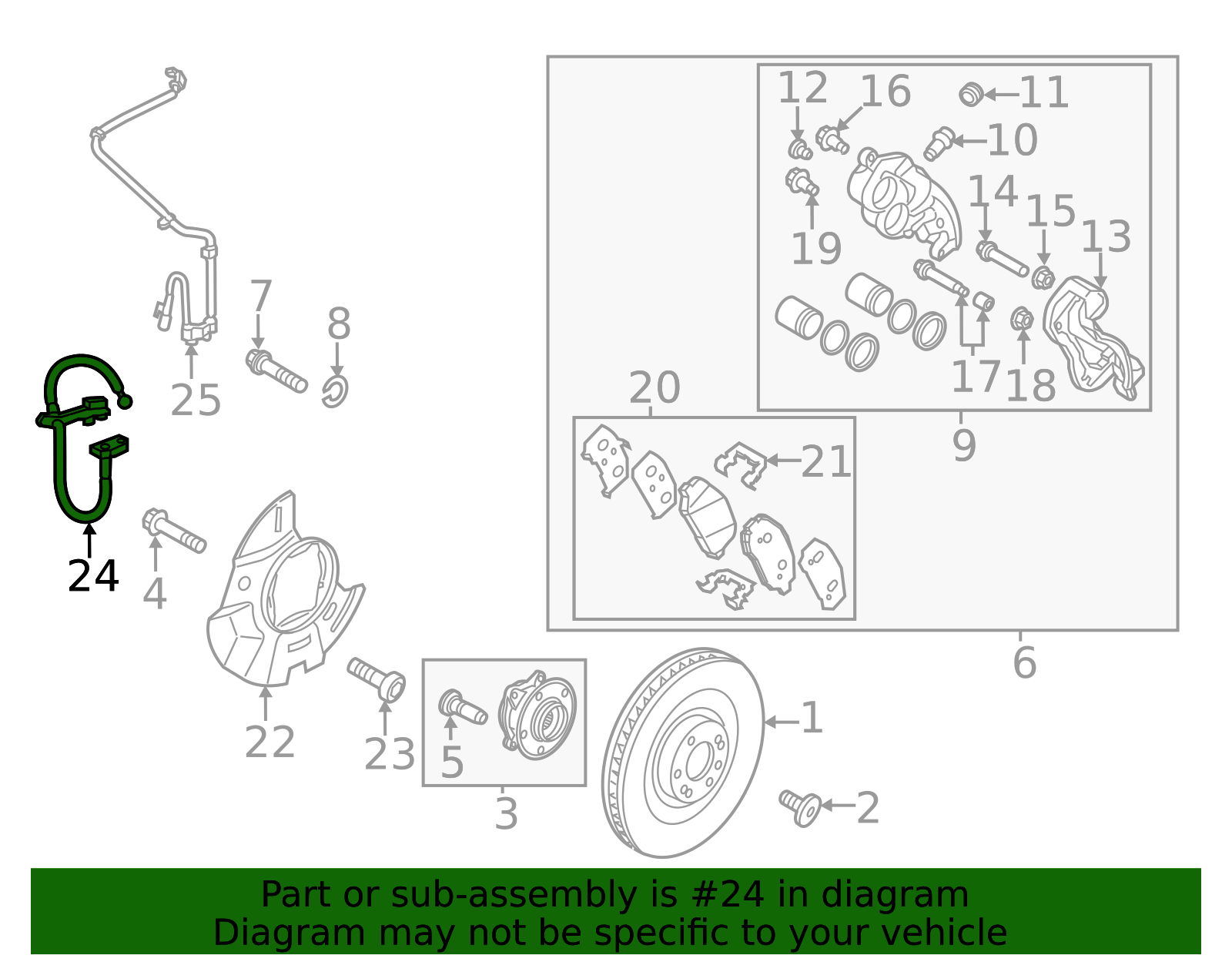 2021-2023 Hyundai Santa Fe Brake Hydraulic Hose 58732-S1AA0 | OEM Parts ...