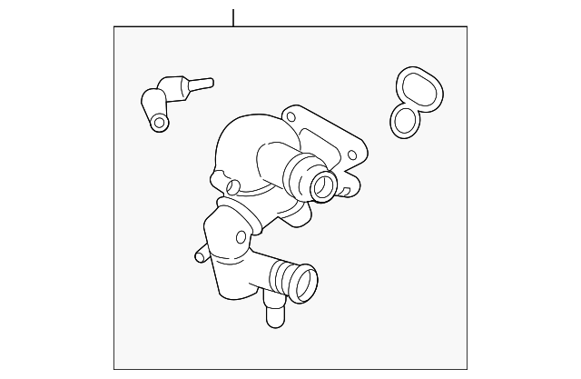 2018-2024 Jaguar Engine Coolant Thermostat Kit JDE39956 | JaguarParts.com