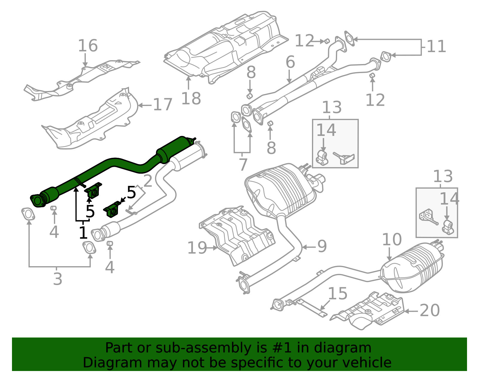 2021-2024 Genesis G80 Front Pipe 28611-T1100 | MotorMotor