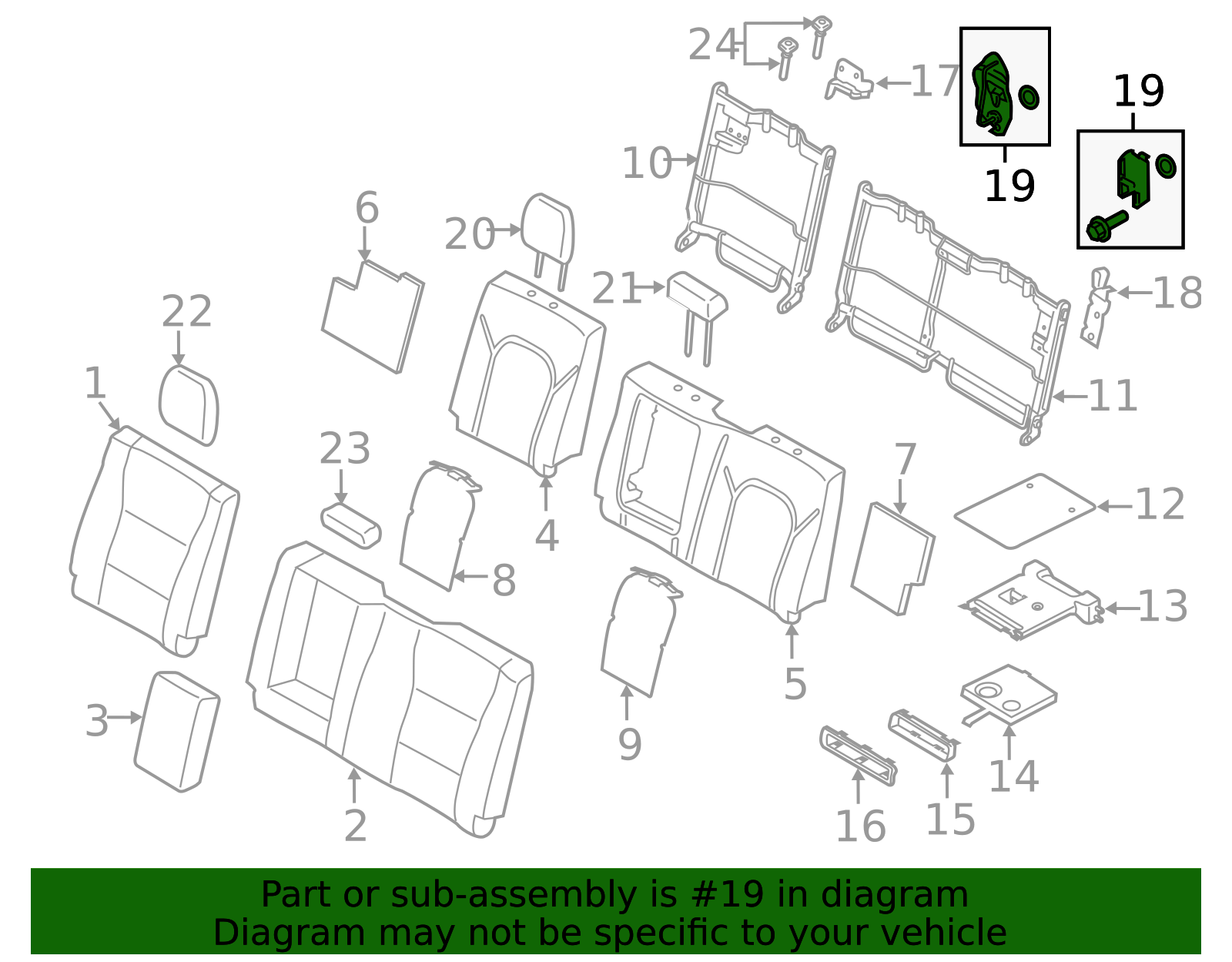 fu5z9662440a - Ford Folding Seat Lock Striker Performance Auto Parts