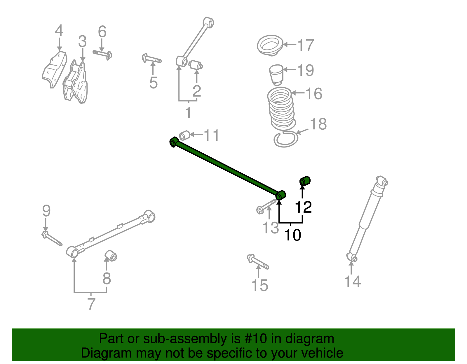 1999-2004 Nissan Pathfinder Lateral Arm 55130-2W100 | Nissan Parts Central