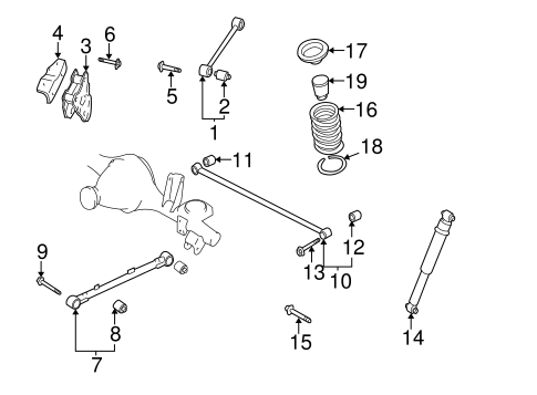 Rear Suspension for 2001 Nissan Pathfinder | Nissan Parts Store