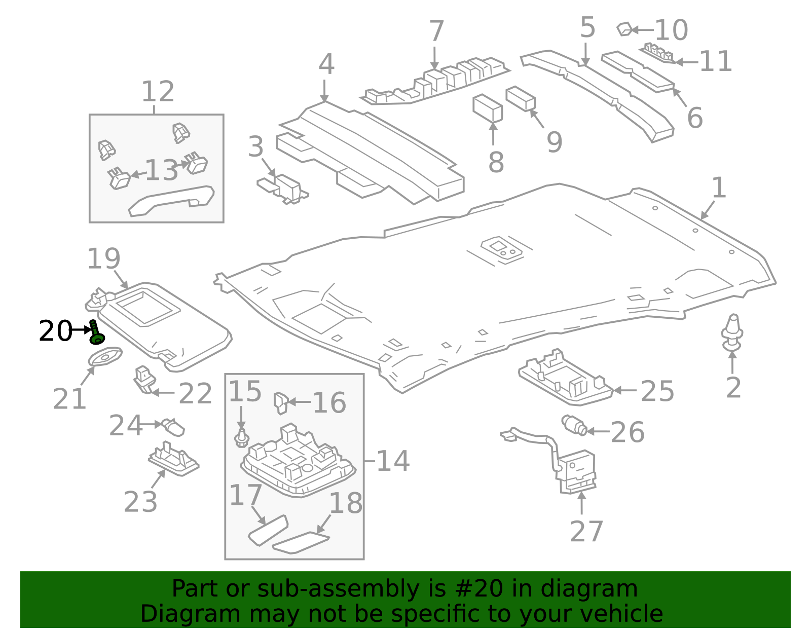 2010-2025 Toyota Sun-Visor Screw 93229-15020 | OEM Parts Online