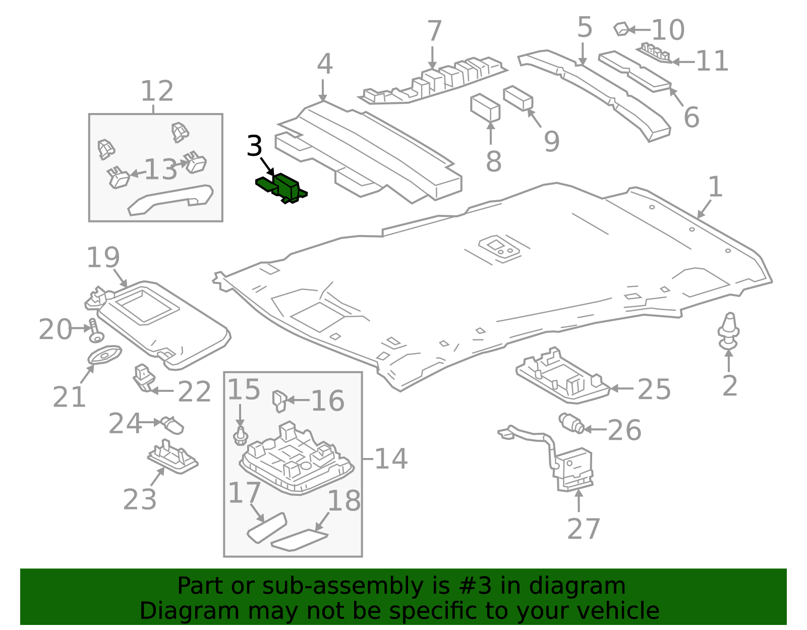 63348-12030 - High-Quality Headliner Silencer for 2019-2025 Toyota ...