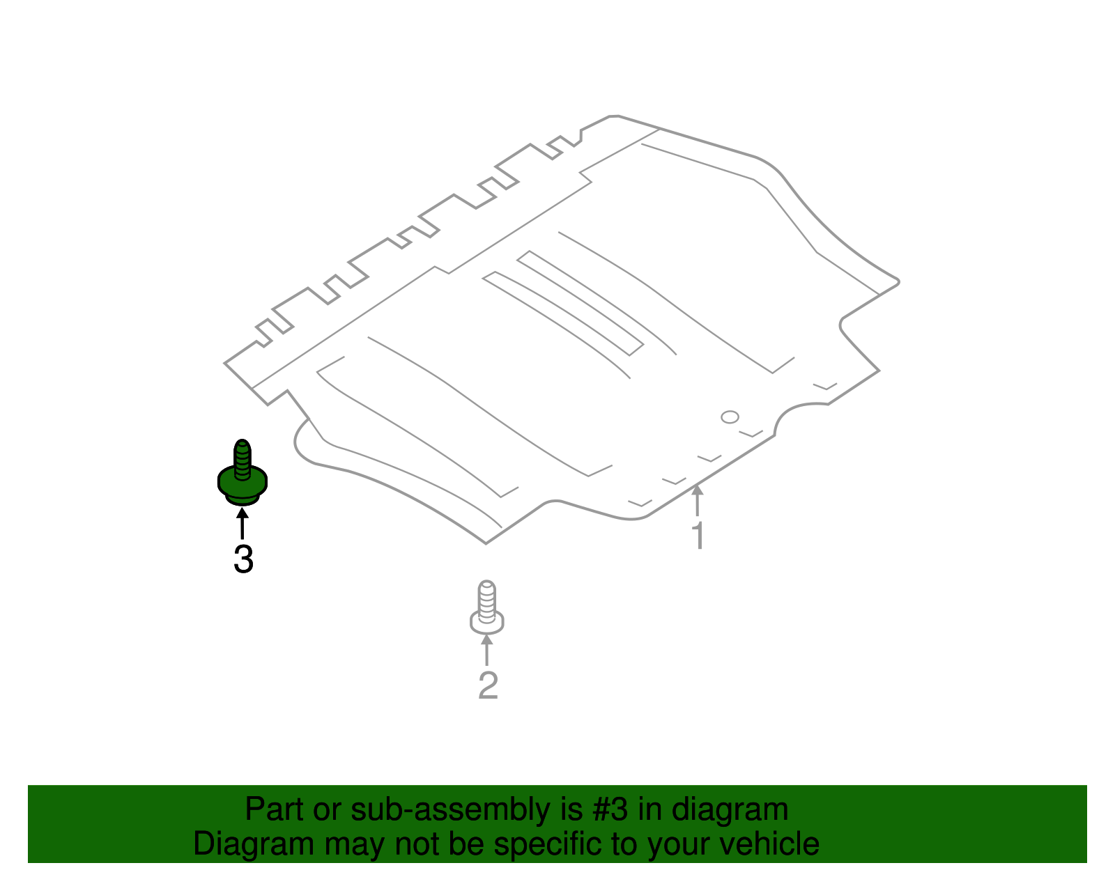 2009-2025 Volkswagen Radiator Support Splash Shield Bolt WHT-000-729-A ...