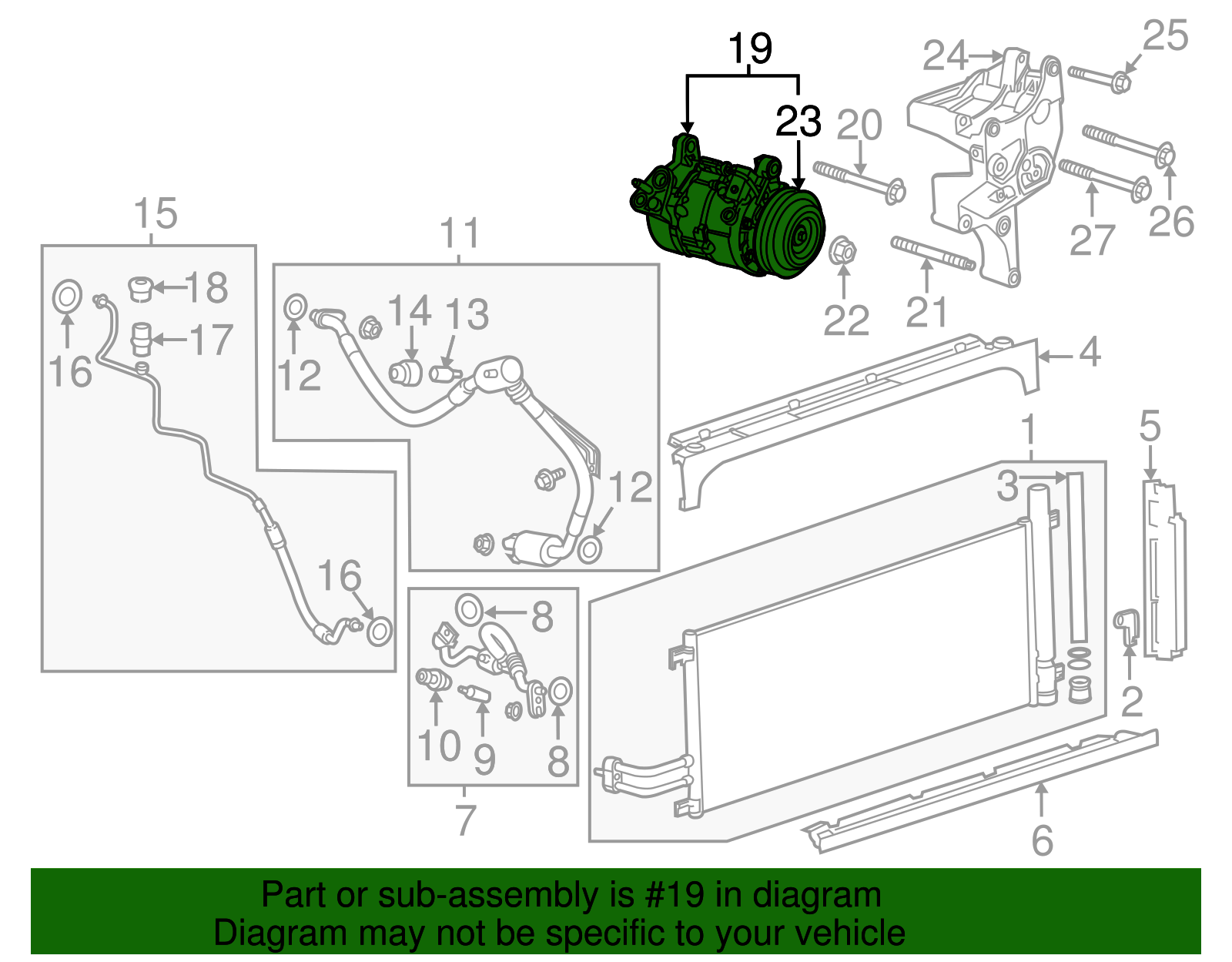 2014-2019 GM Compressor Kit 85656961 | GM Parts Center