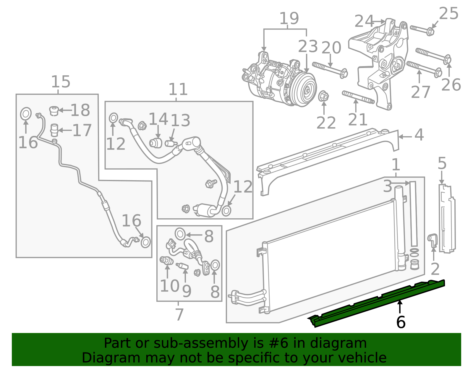 23180712 - 2014-2020 GM - Lower Radiator Air Baffle | Partners Chevy