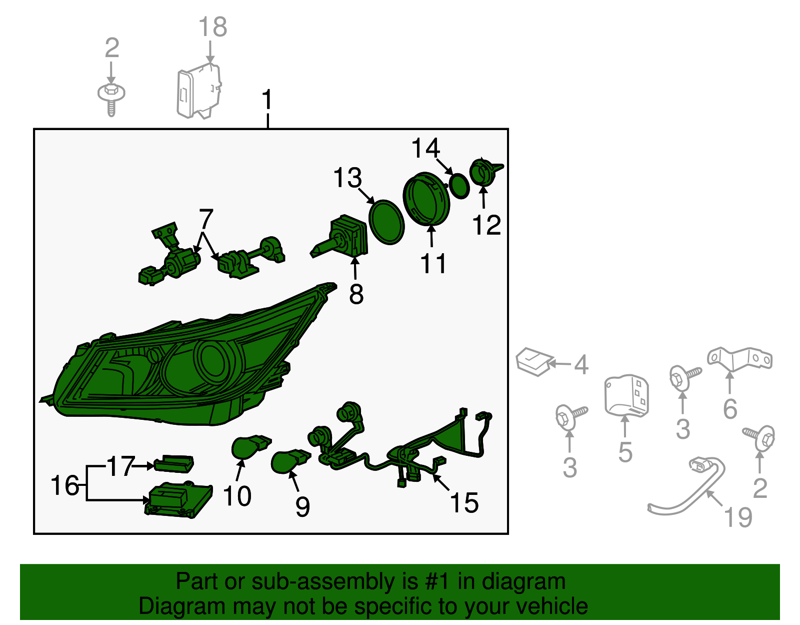 22743219 - OEM GM Headlamp Assy | GMPartsCenter.net | GM Parts Center