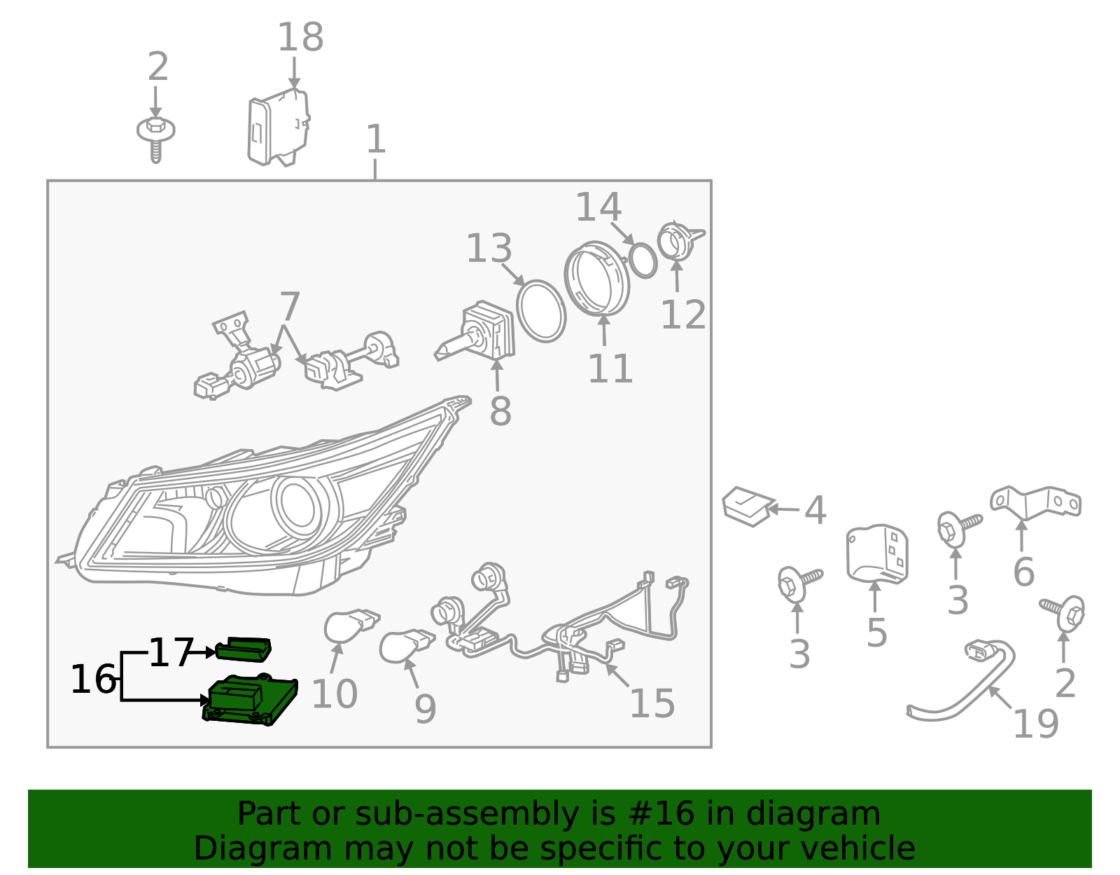2010-2013 Buick LaCrosse Headlamp Ballast 22743220 GM | GMPartsDirect.com