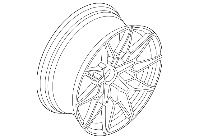 2022-2024 BMW Bmw Oem 892m Wheel In Jet Black 21" - Rear 36-11-9-501 ...