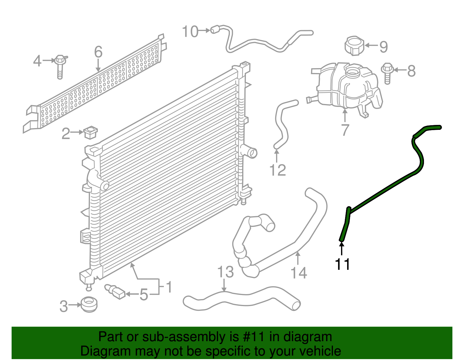 2015-2018 Ford Inlet Hose F2GZ-8063-F | TascaParts.com