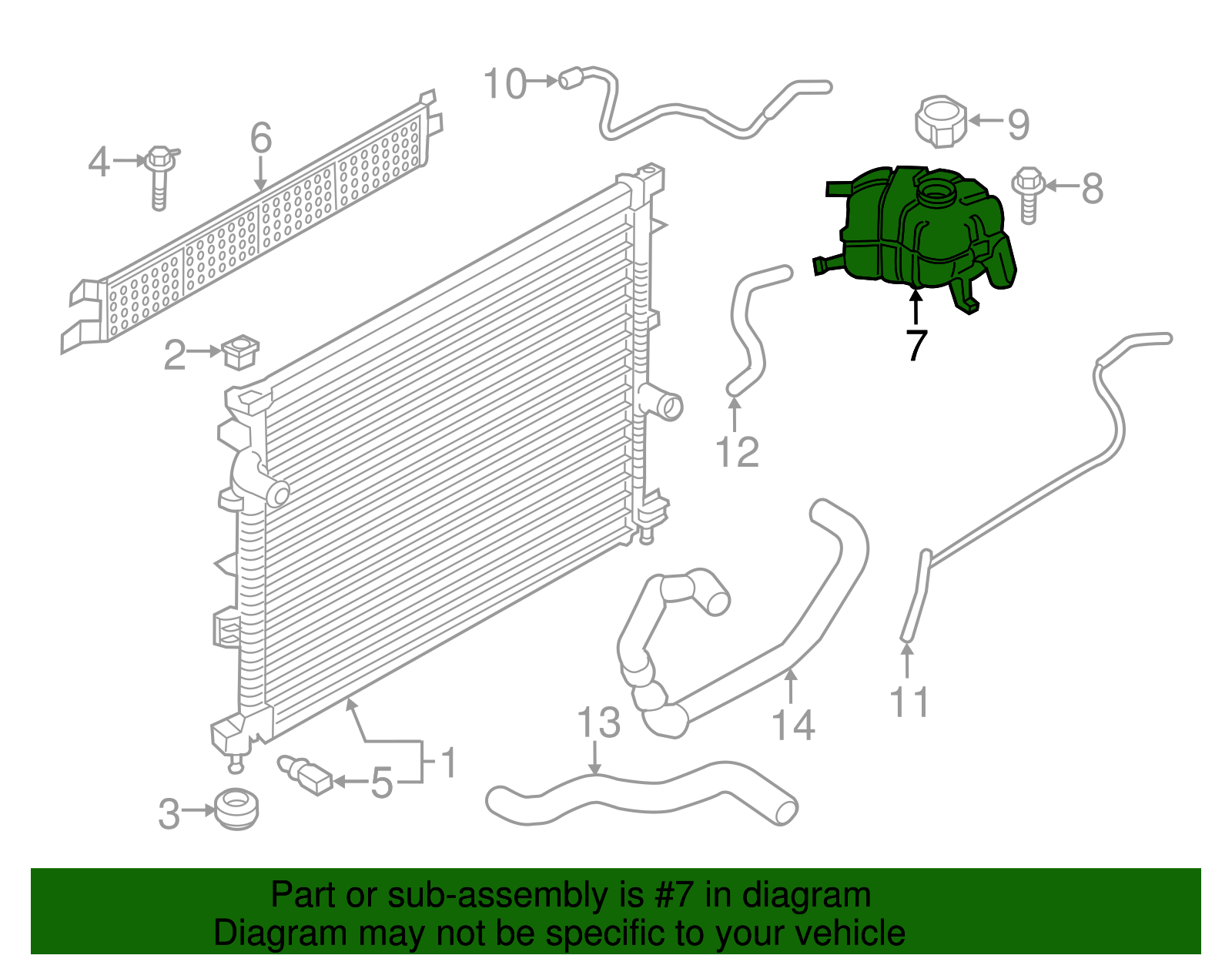 F2GZ-8A080-A - 2015-2024 Ford - Expansion Tank | Dealer Auto Parts