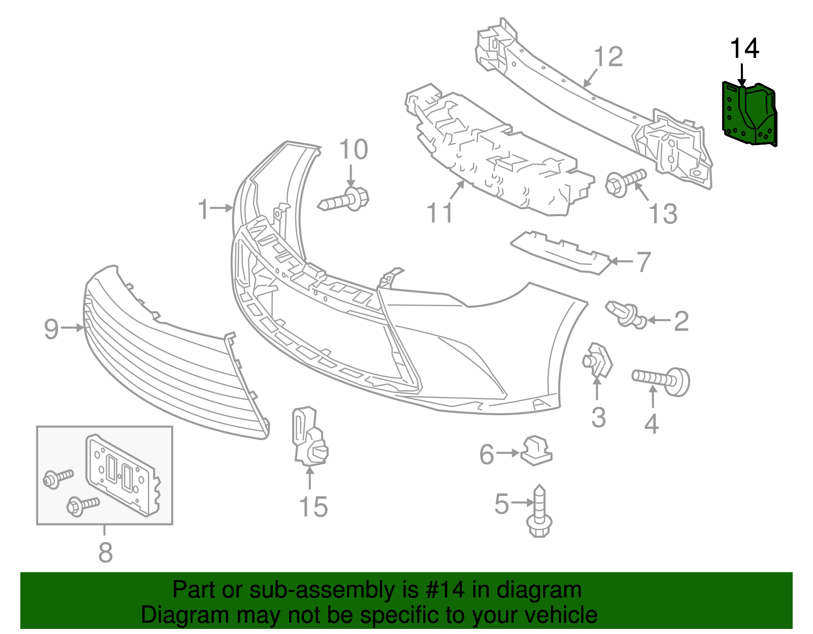 2015-2017 Toyota Camry Spacer 57208-06011 | OEM Parts Online