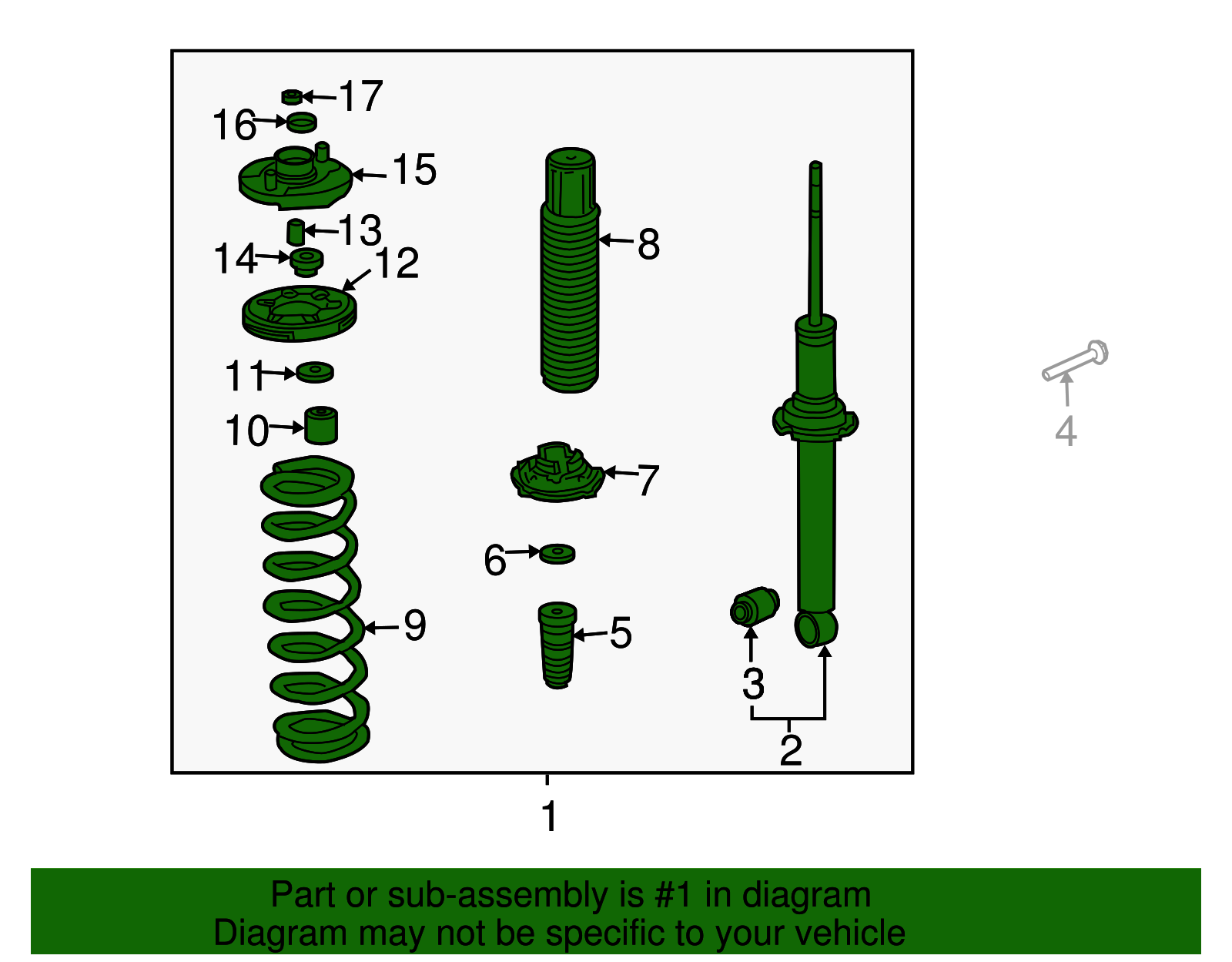 2004-2005 Acura TL Strut Assembly 52610-SEP-A13 | OEM Parts Online