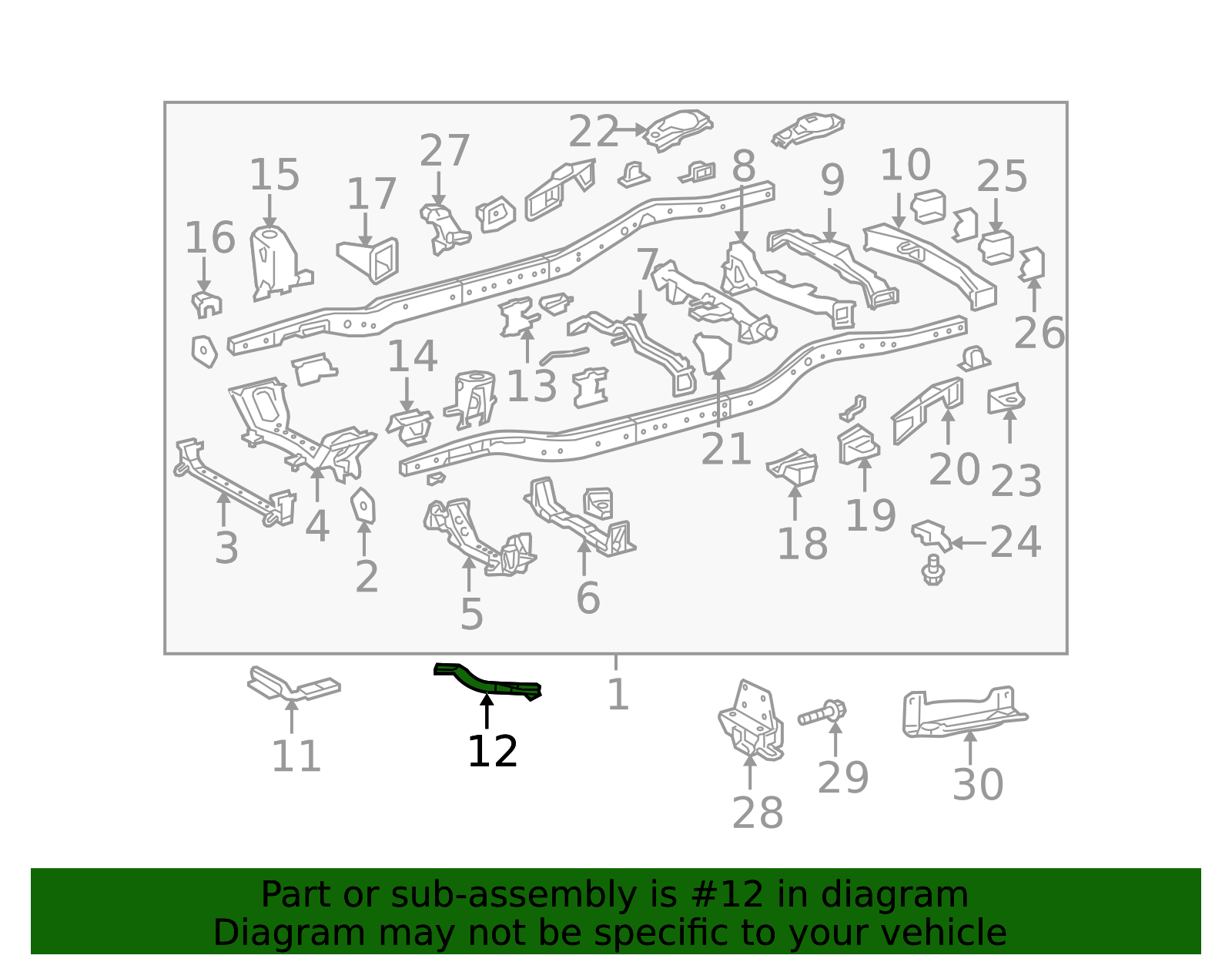 Genuine Official Toyota Frame Cross-Member Bracket part# 51225-35040 ...