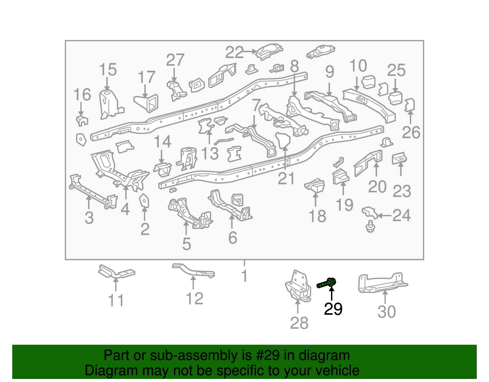 90119-12361 - Trailer Hitch Receiver Bolt 2003-2024 Toyota 4Runner ...