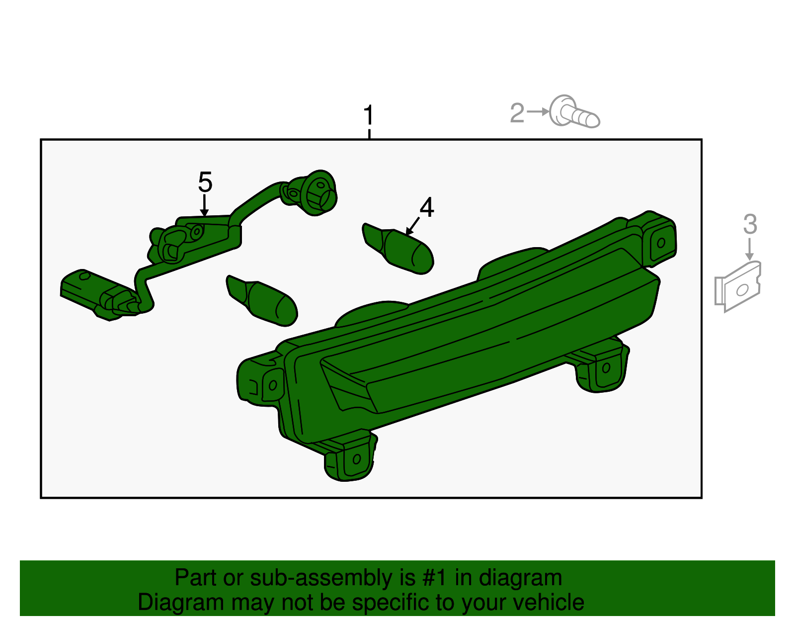 2017 Cadillac XT5 Backup Lamp 19431654 | Shop Matick Buick GMC