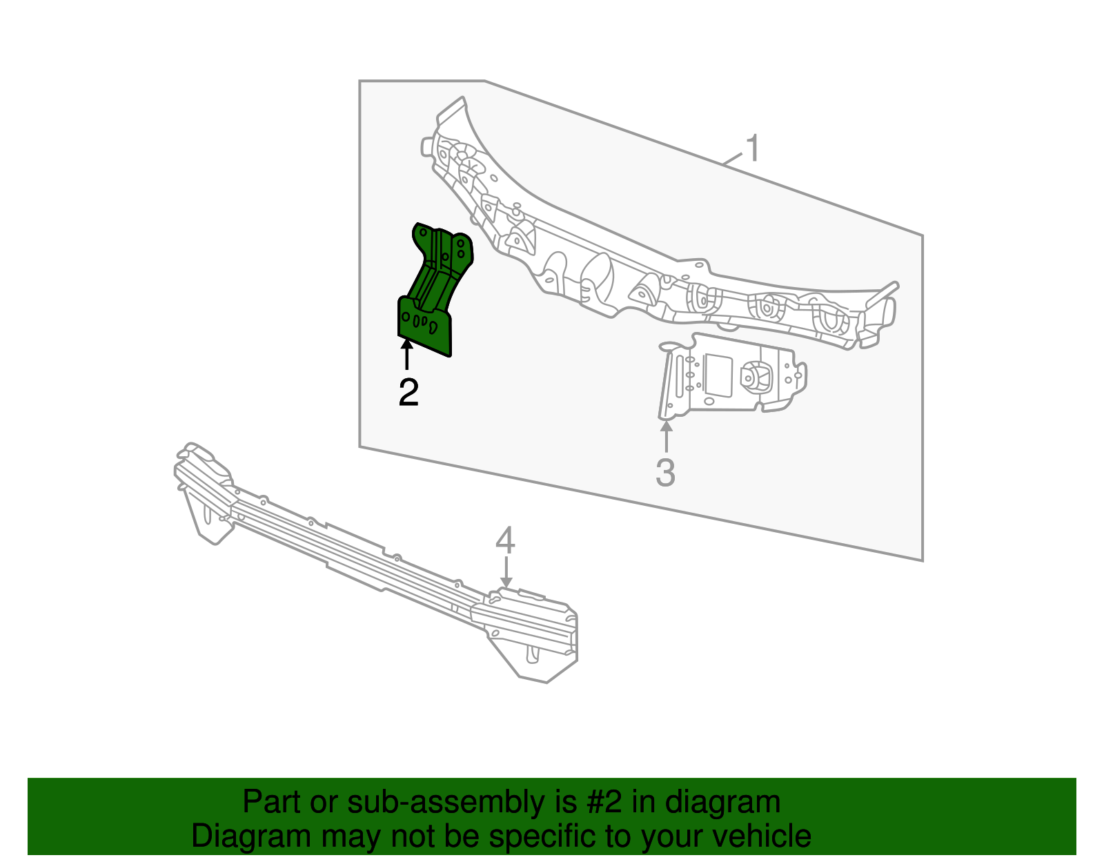 2003-2007 Saturn Ion Latch Support 22685992 | Capital Chevy Parts