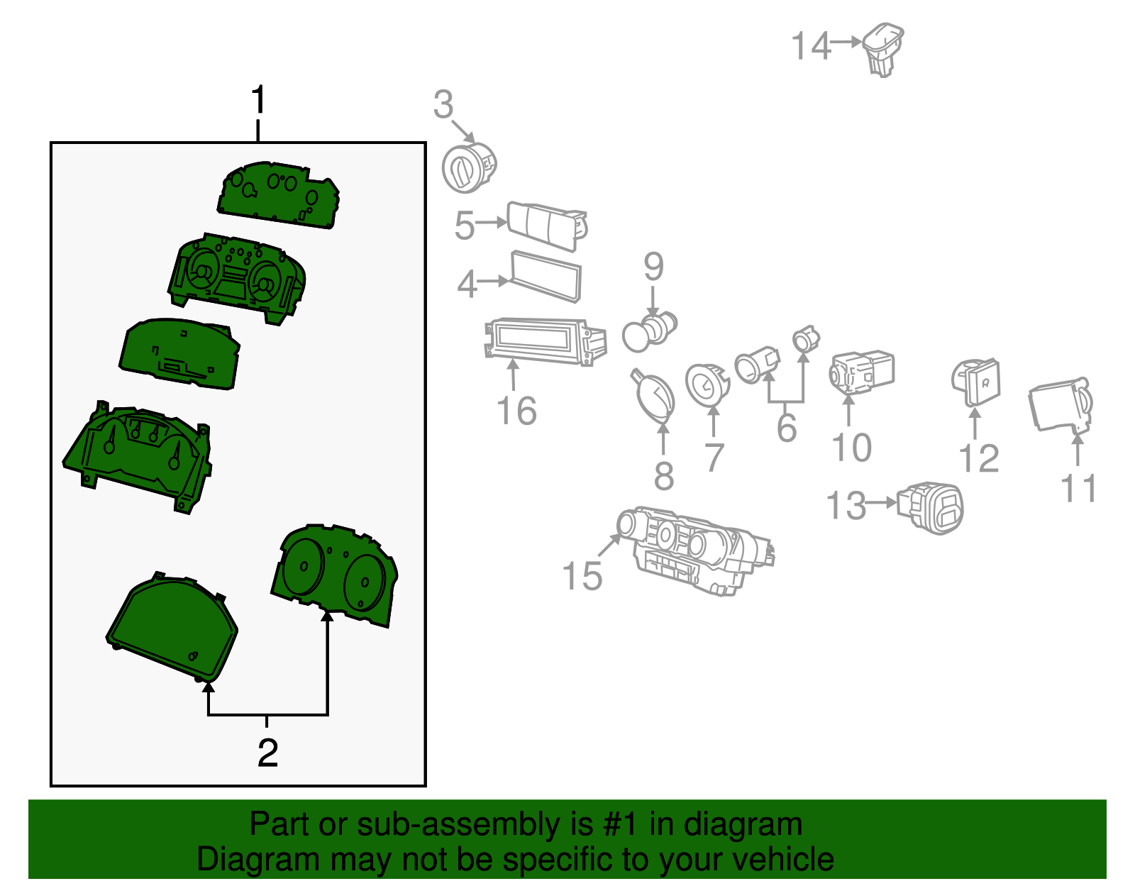 2011 Mazda Tribute Instrument Cluster ZZ1A-55-430 | Mazda Parts Deals