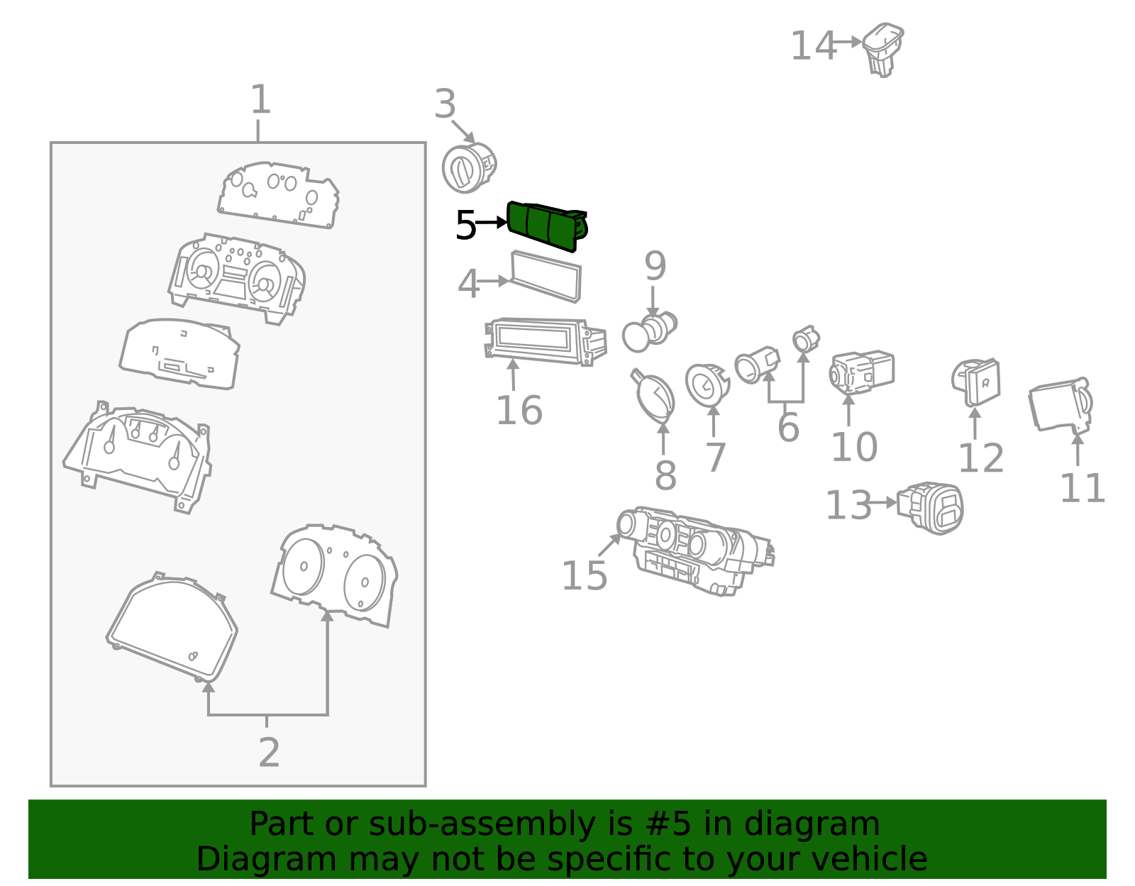 ZZC1-66-160 - Stability Control Switch 2008-2011 Mazda Tribute | Mazda ...