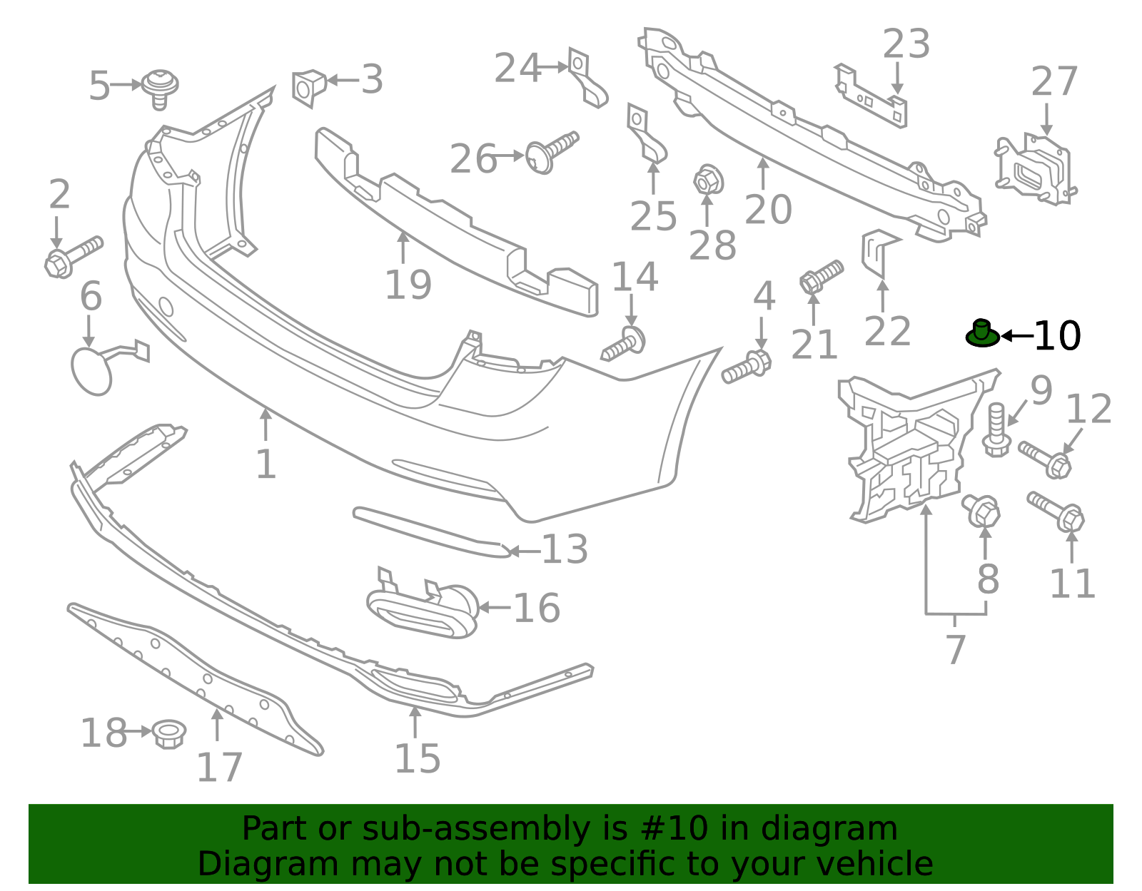 14913-05010 - High-Quality Fender Liner Grommet for 1992-2025 Hyundai ...