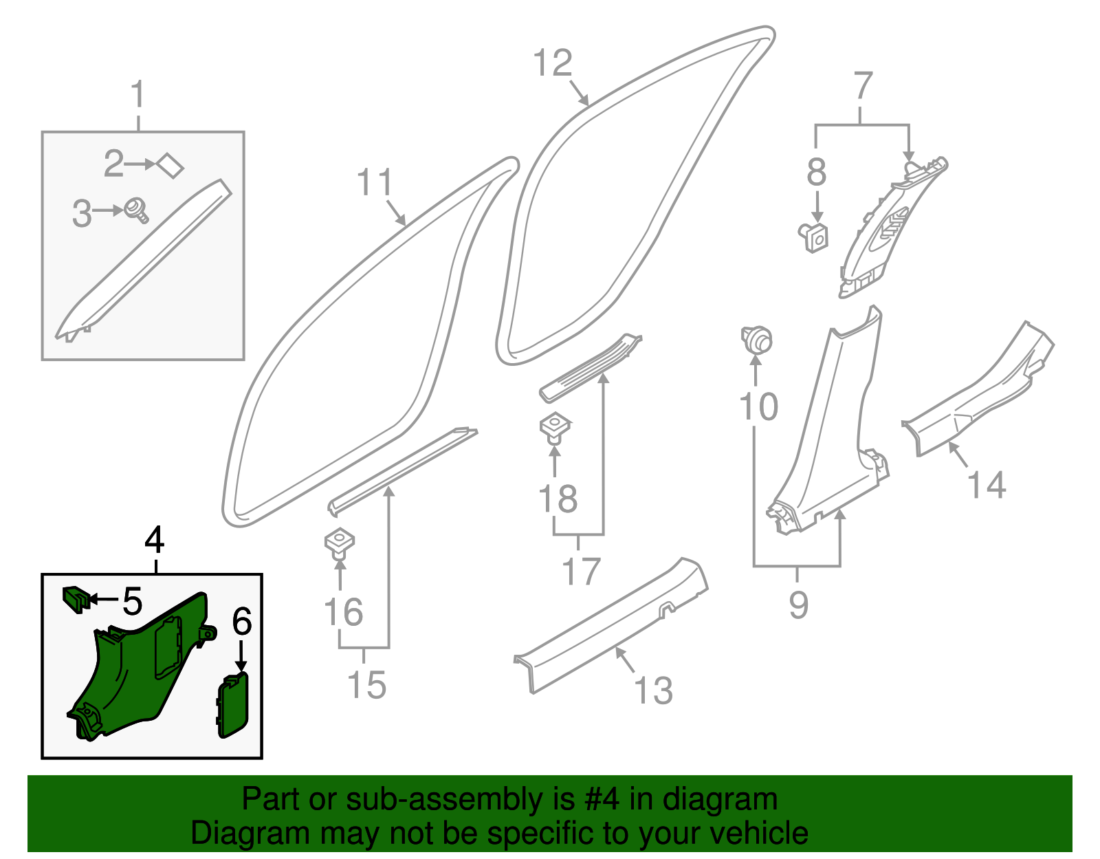 2014-2020 Infiniti Q50 Cowl Kick Panel 66900-4GF1C | Infiniti of Orland ...
