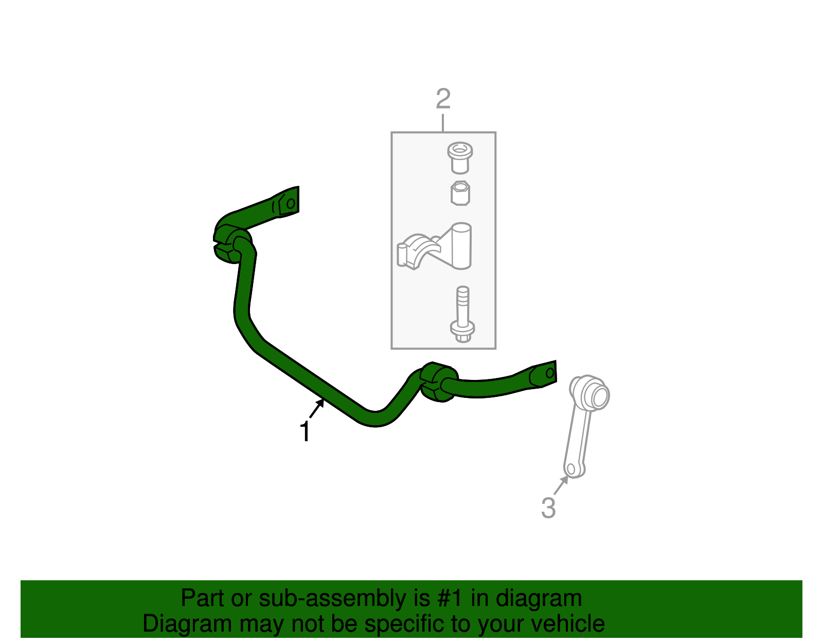 211-323-29-65 - Stabilizer Bar 2003-2009 Mercedes-Benz | Mercedes-Benz ...