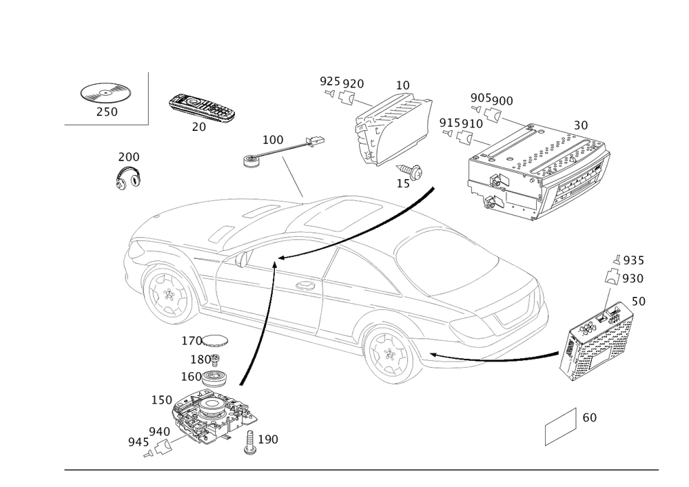 1954-2014 Mercedes-Benz Switch Block 221-870-70-58-64 | Benz Parts Online