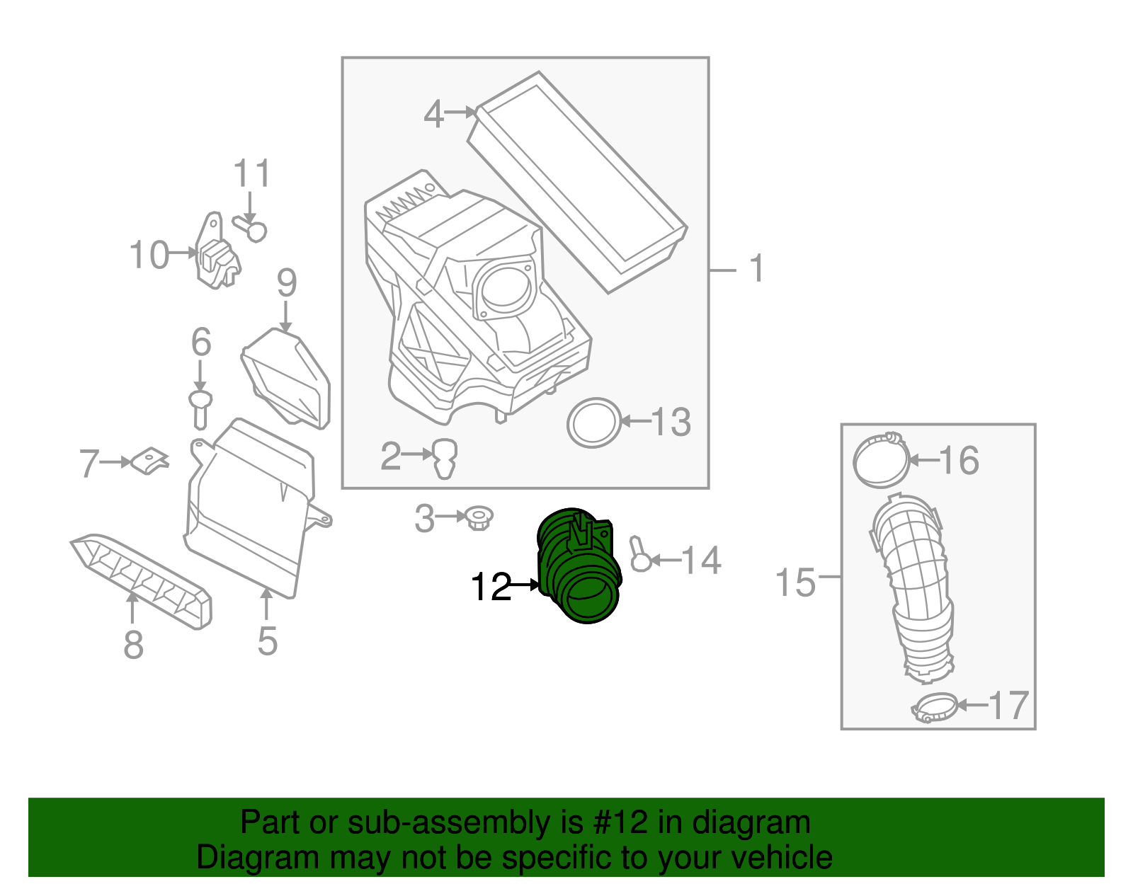 06J-906-461-D - Mass Air Flow Sensor 2009-2018 Audi | Audi OEM Parts Guy