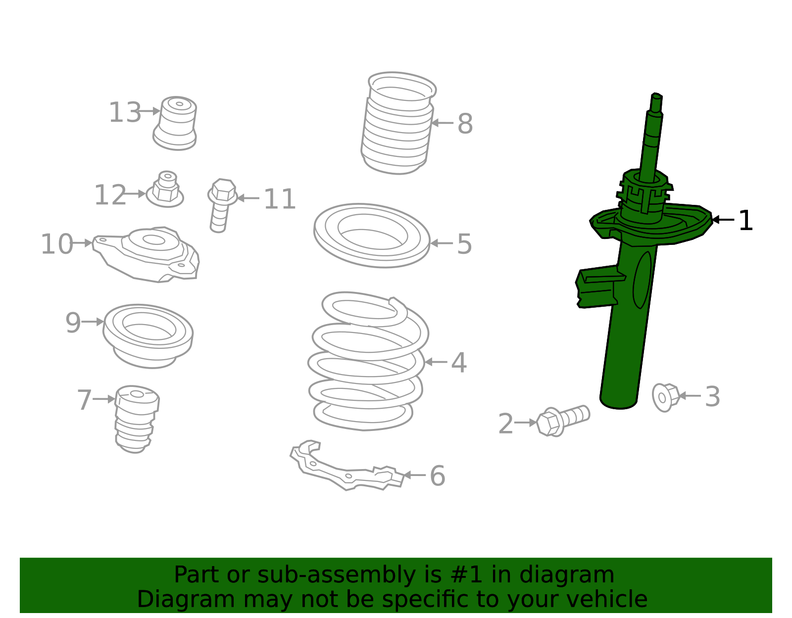 118-323-07-00 - Strut 2020-2025 Mercedes-Benz CLA 250 | Mercedes-Benz ...