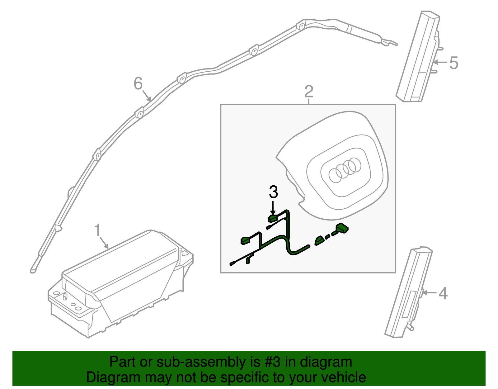 80A-971-589-E - High-Quality Air Bag Wiring Harness for 2018-2024 Audi ...