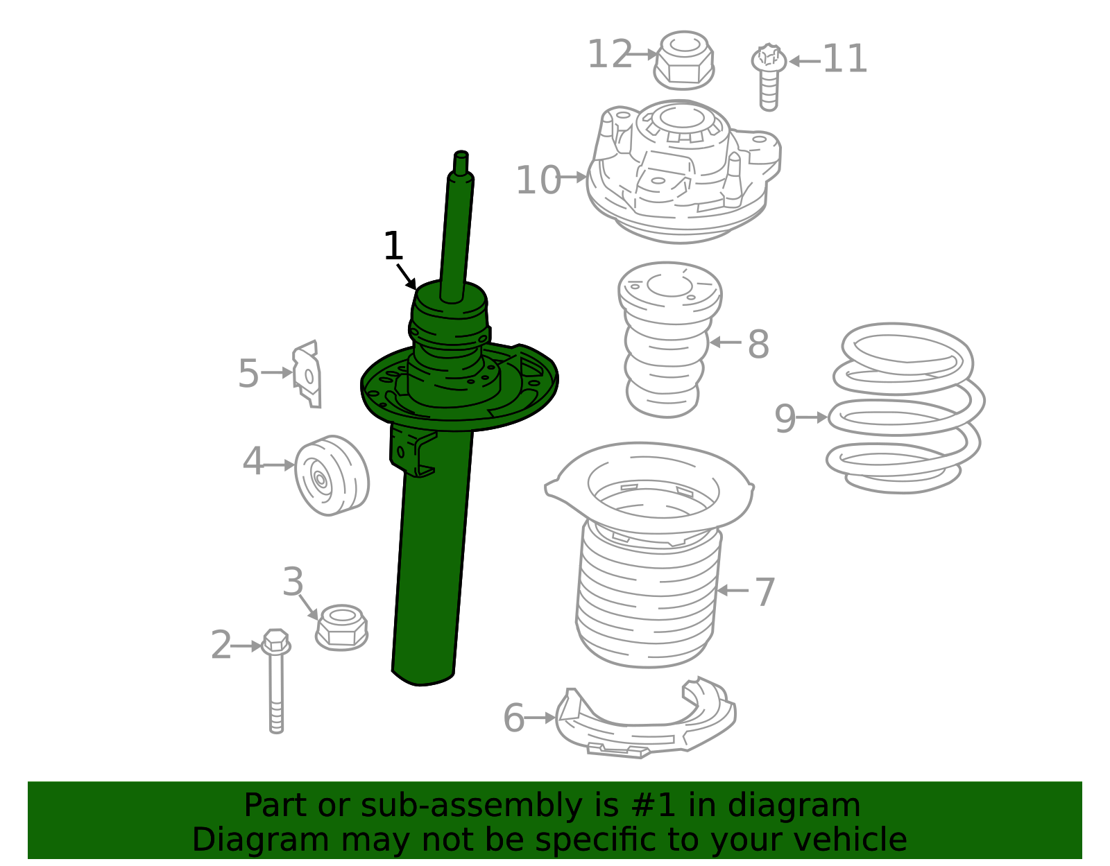 31-30-6-890-944 - Suspension Strut 2019-2025 BMW X4 | BMW Auto Parts ...