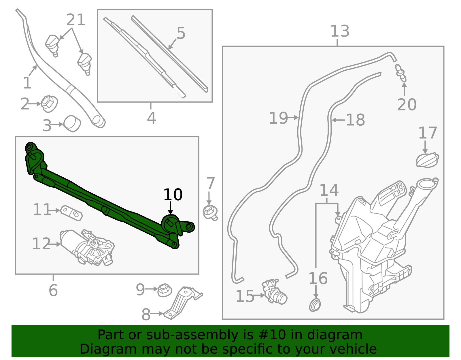 98120-B2000 - Wiper Linkage 2014-2025 Kia | Kia.Parts Store