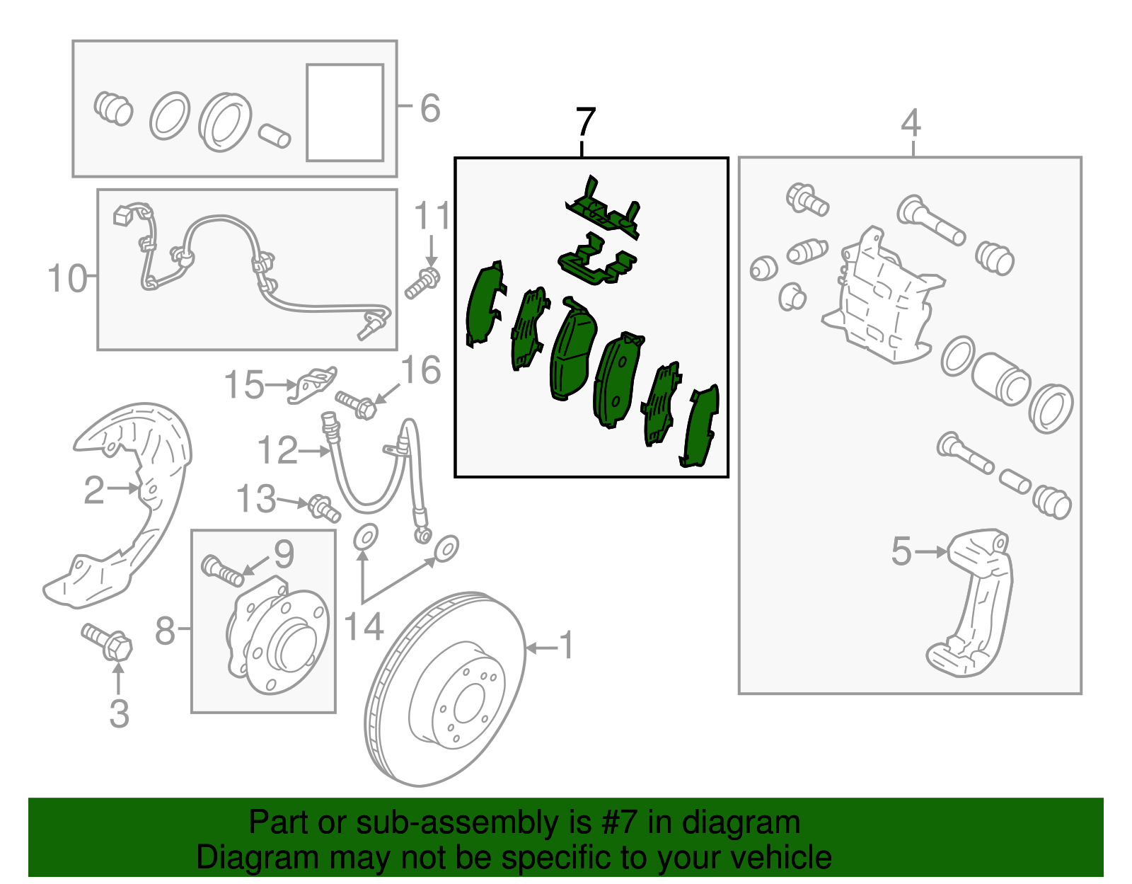26296FJ020 - Brake Pads - 2014-2020 Subaru | World OEM Parts Subaru