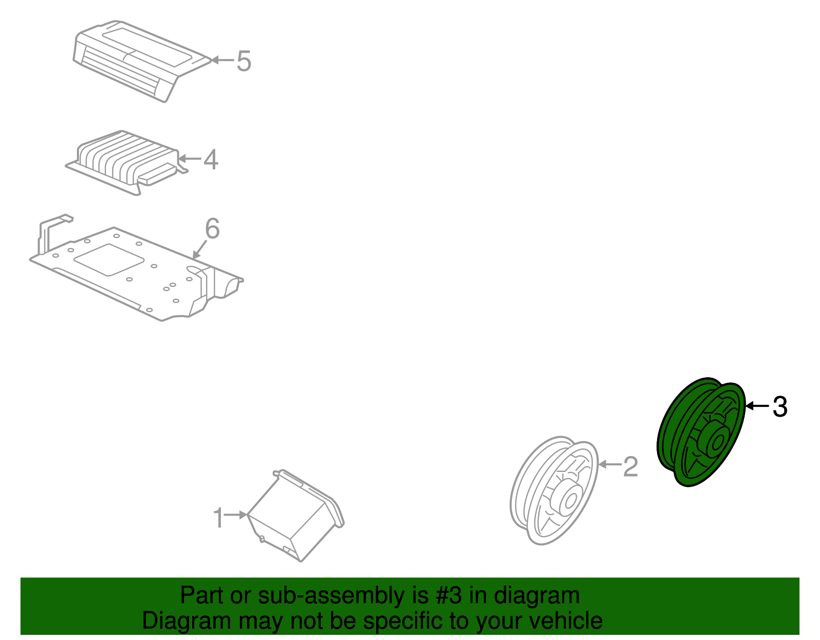 2011-2024 Volkswagen Rear Dr Speaker 561-035-453-A | VW Direct Auto Parts