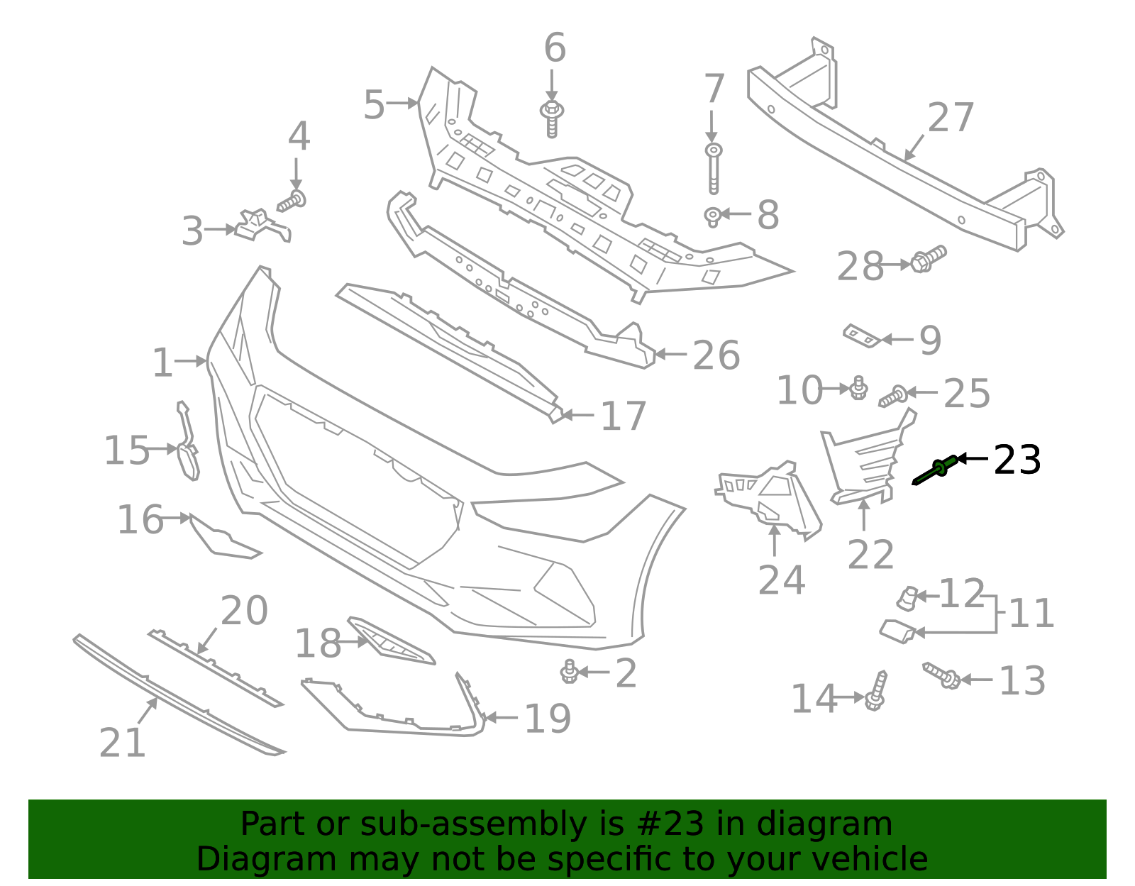 Genuine Bumper Cover Rivet for 2007-2025 Hyundai | Part# 14160-03133 ...
