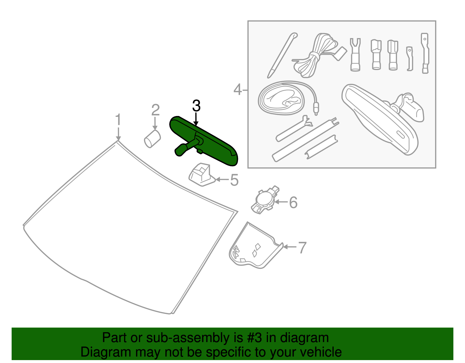 2011-2015 Ford Mirror Inside BU5Z-17700-G | Ford OEM Parts Outlet