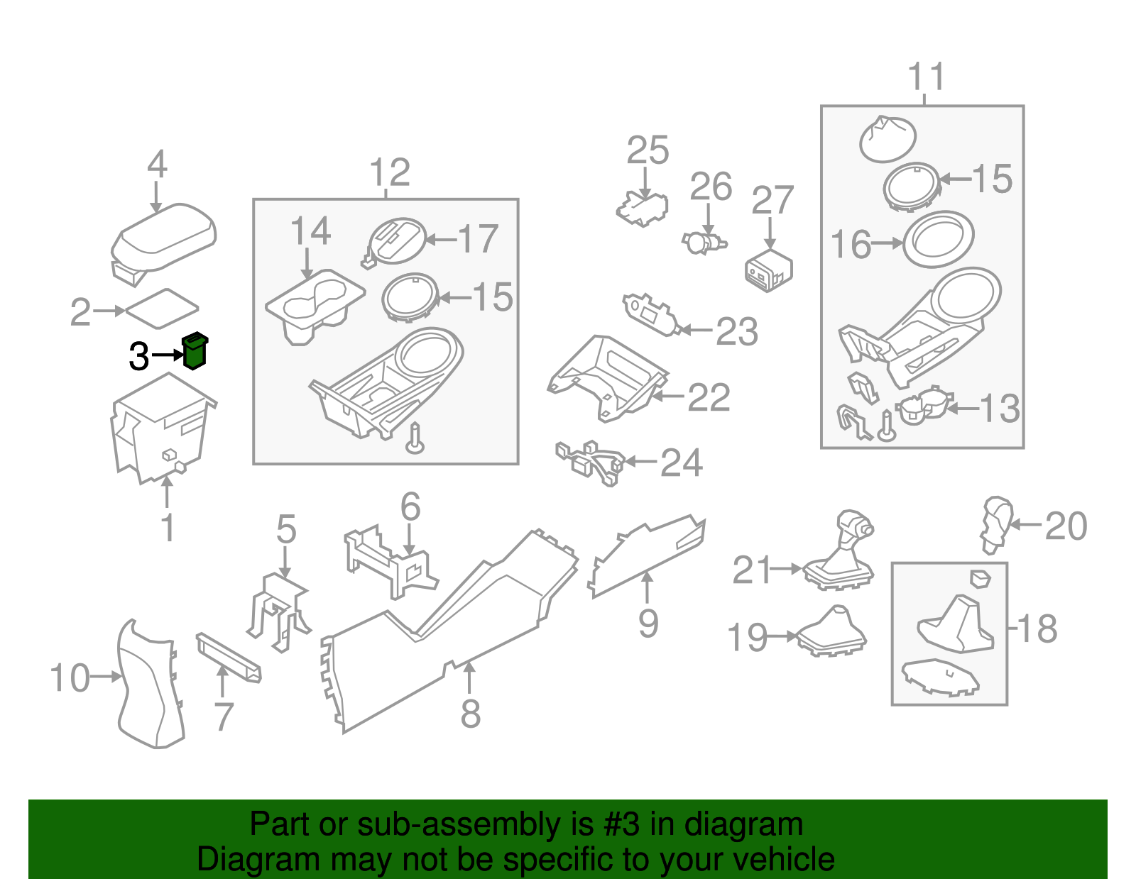95490-3W000 - Holder 2011-2013 Kia Sportage | Kia.Parts Store