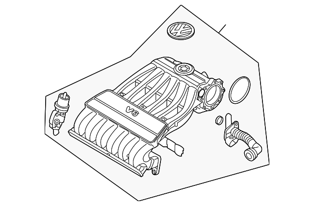 2008-2010 Volkswagen Touareg Intake Manifold 03H-133-201-M | OEM Parts ...