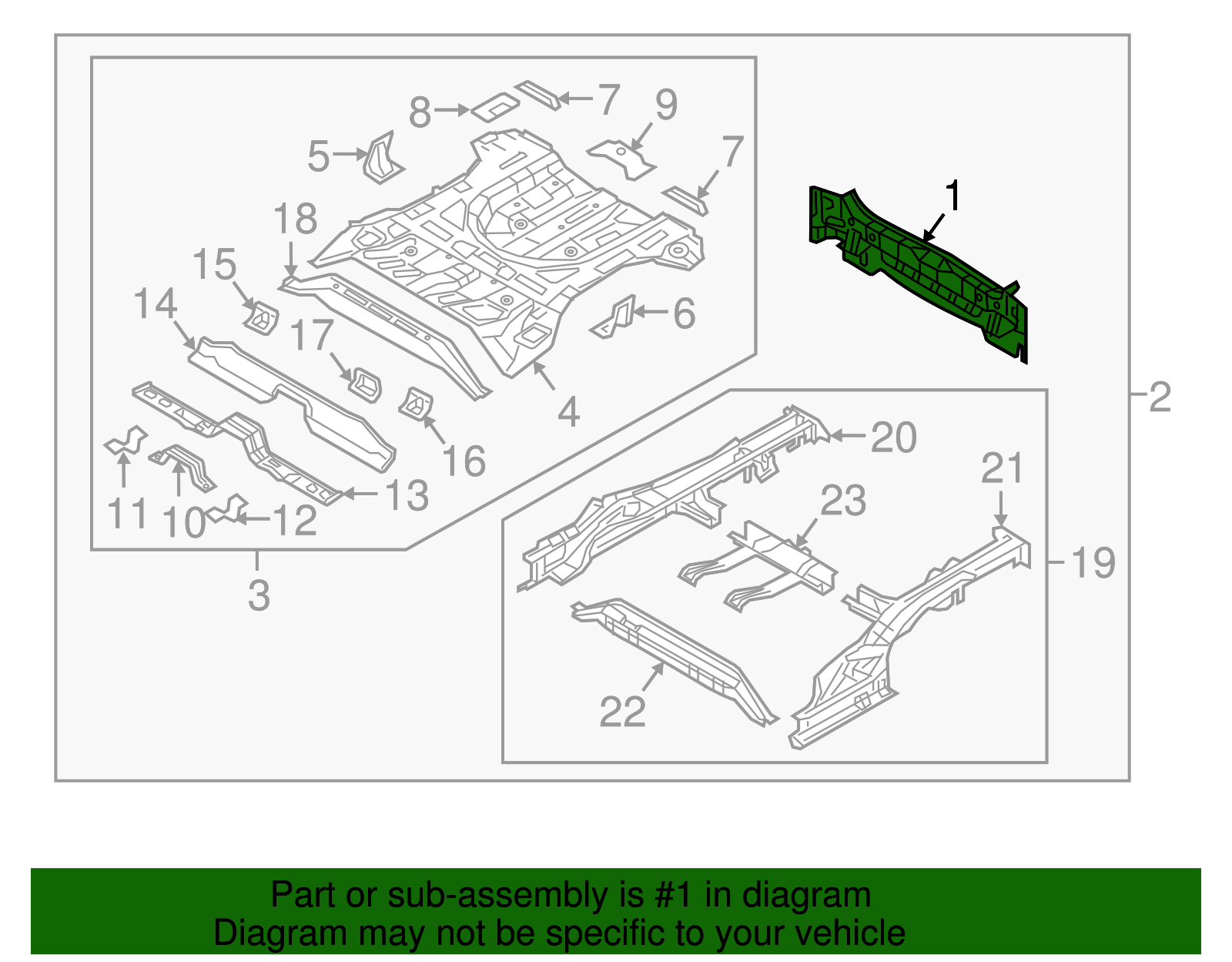 Genuine Rear Body Panel for 2019-2021 Hyundai Tucson | Part# 65910 ...