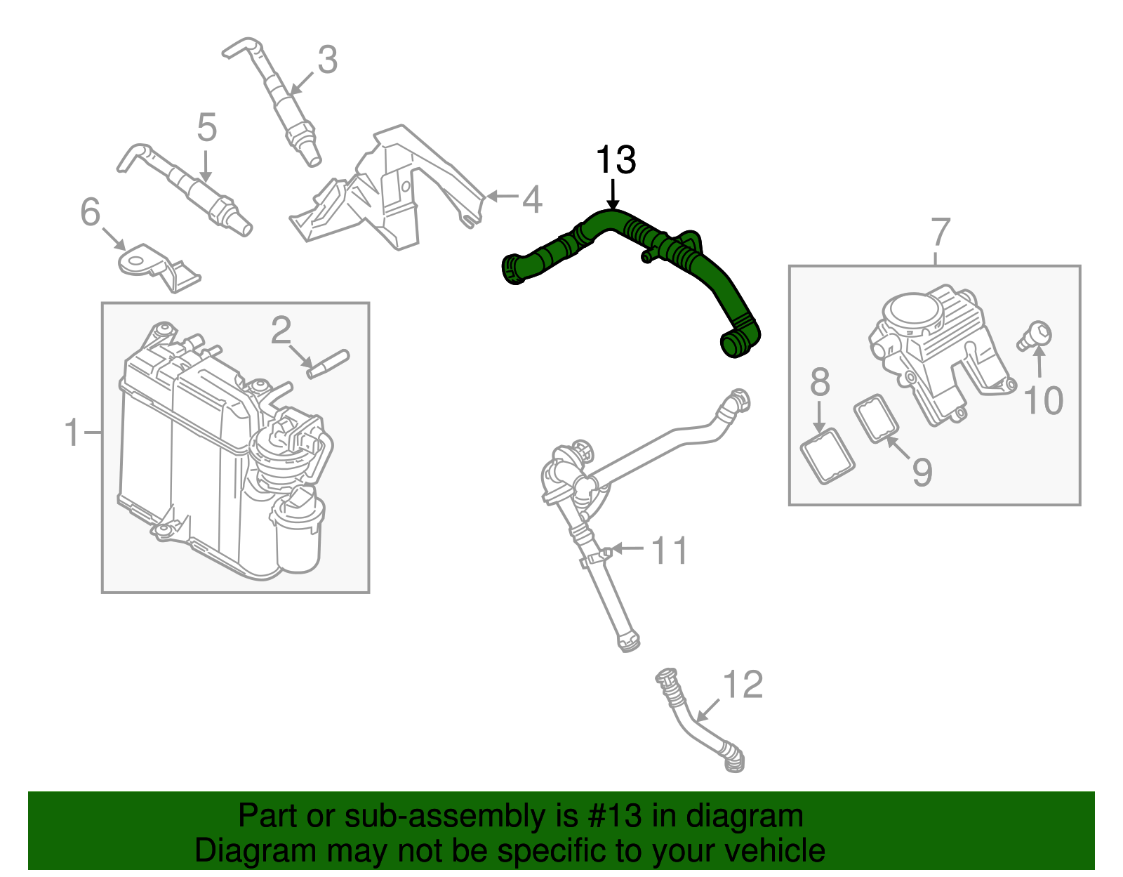 2010-2016 Porsche Panamera PCV Valve Hose 948-107-245-71 | Sunset ...