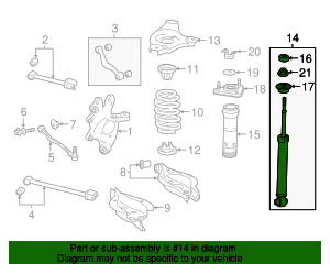 2015-2018 Lexus Shock Absorber 48530-80830 | OEM Parts Online